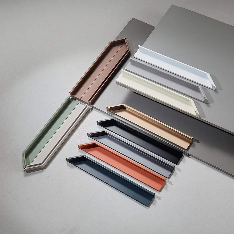 Filta Long Size Aluminum Profile Drawer Flush Pull Handle - aluminium ...